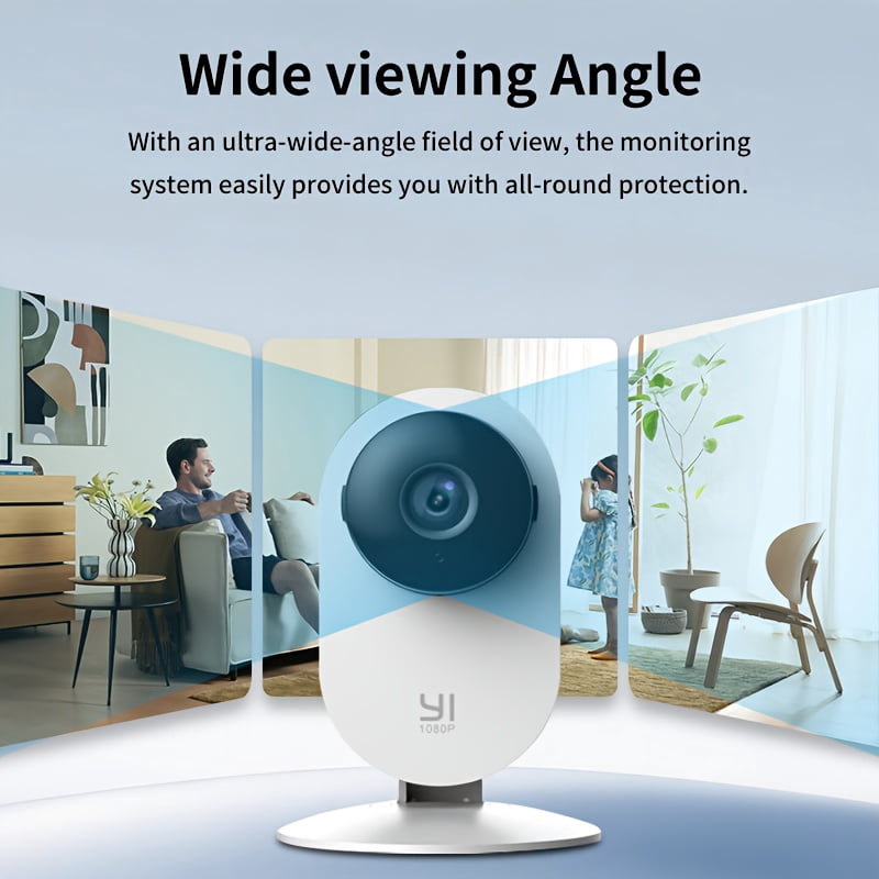 AI 1080P Indoor Security Camera with Color Night Vision, Two-Way Audio ...