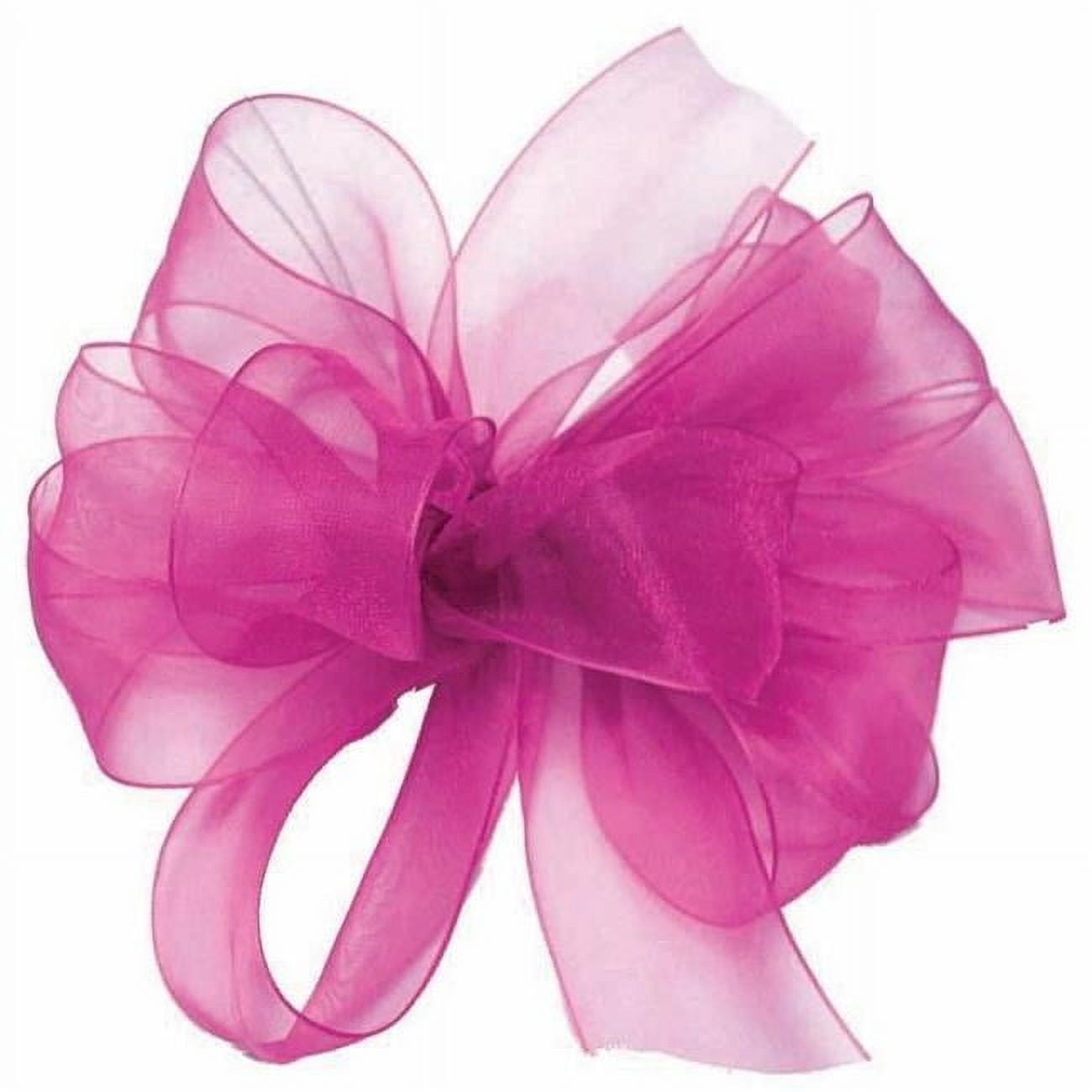 AI-189941-Q12 1.5 in. x 100 Yards Fuchsia Chiffon Ribbon - Set of 12 ...