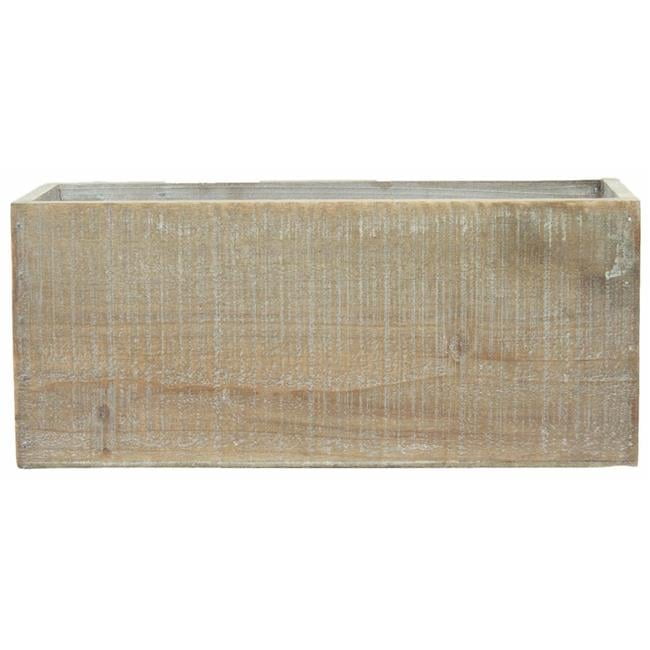 AI-2249RS-Q12 Rectangular Wooden Planter, Brown - Set of 12 - Walmart.com