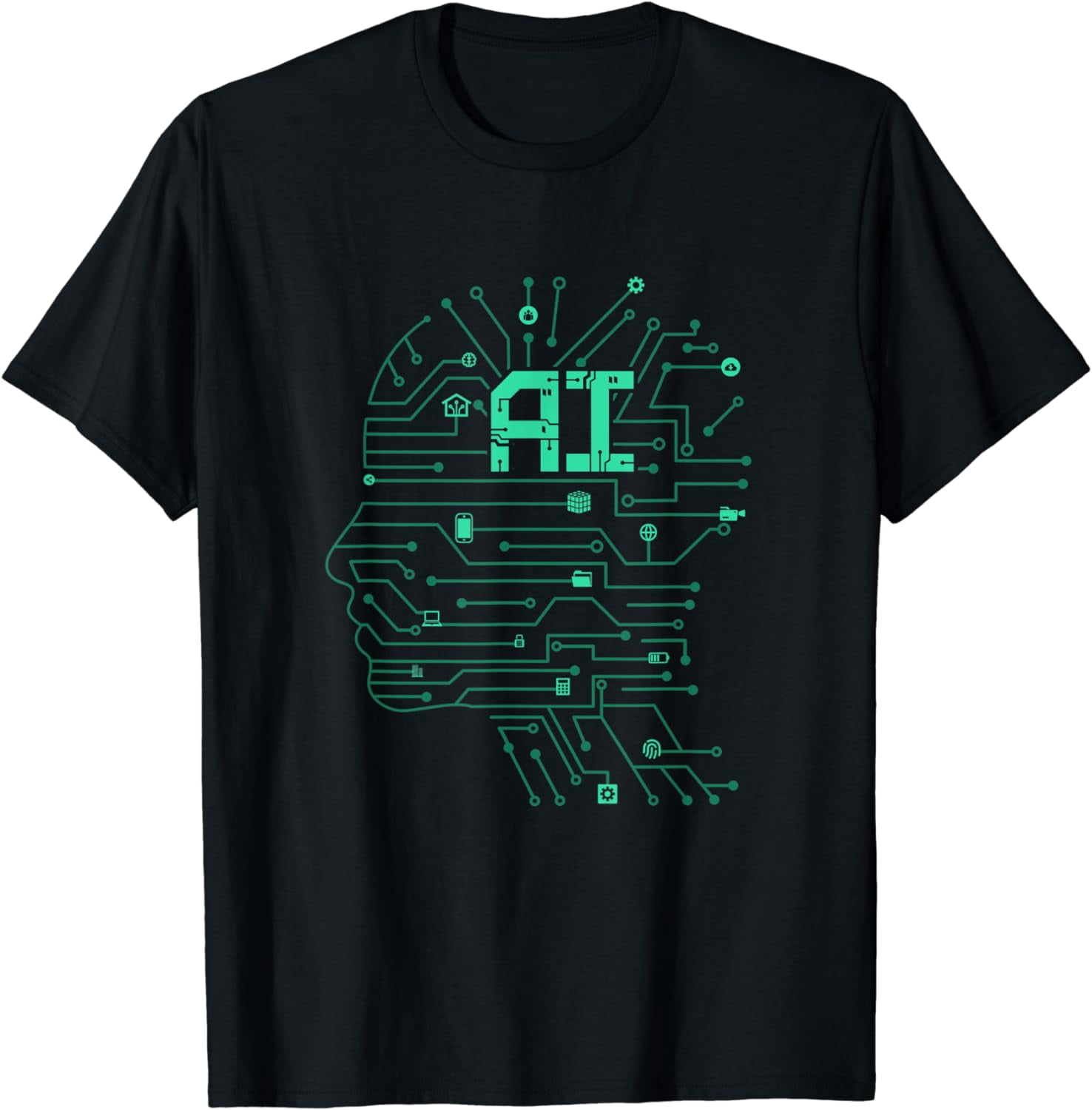 AI Artificial Intelligence Computer Science Technology Coder T-Shirt ...
