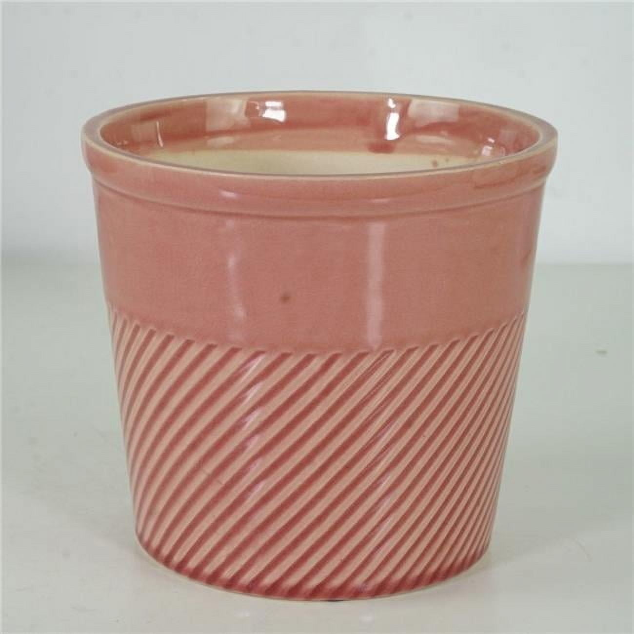 AI-CE10-234-Q01 Pink Swirls & Solid Trim Planter - Walmart.com
