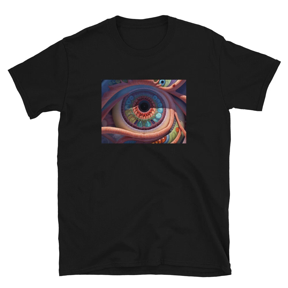 AI Designed Eye Art Modern Digital Illustration Style Unisex T-Shirt, S ...