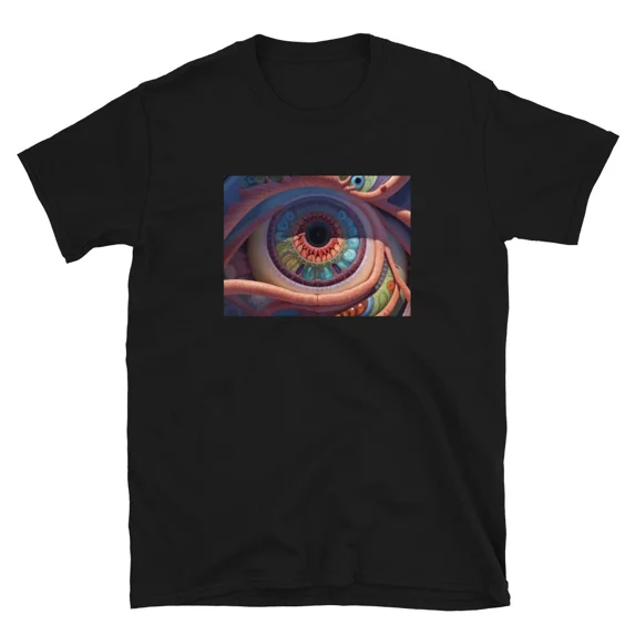 AI Designed Eye Art Modern Digital Illustration Style Unisex T-Shirt, S ...