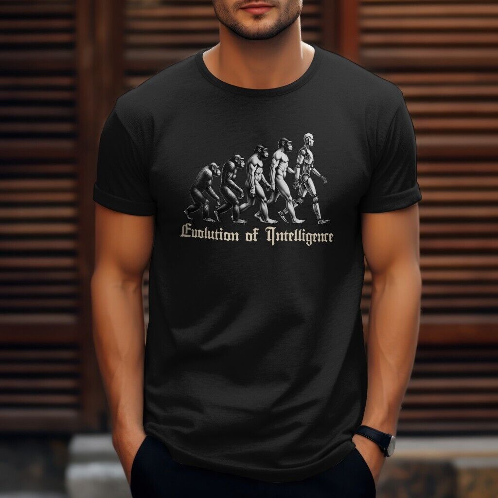 AI Evolution Of Intelligence Tshirt Artificial Intelligence Robot ...