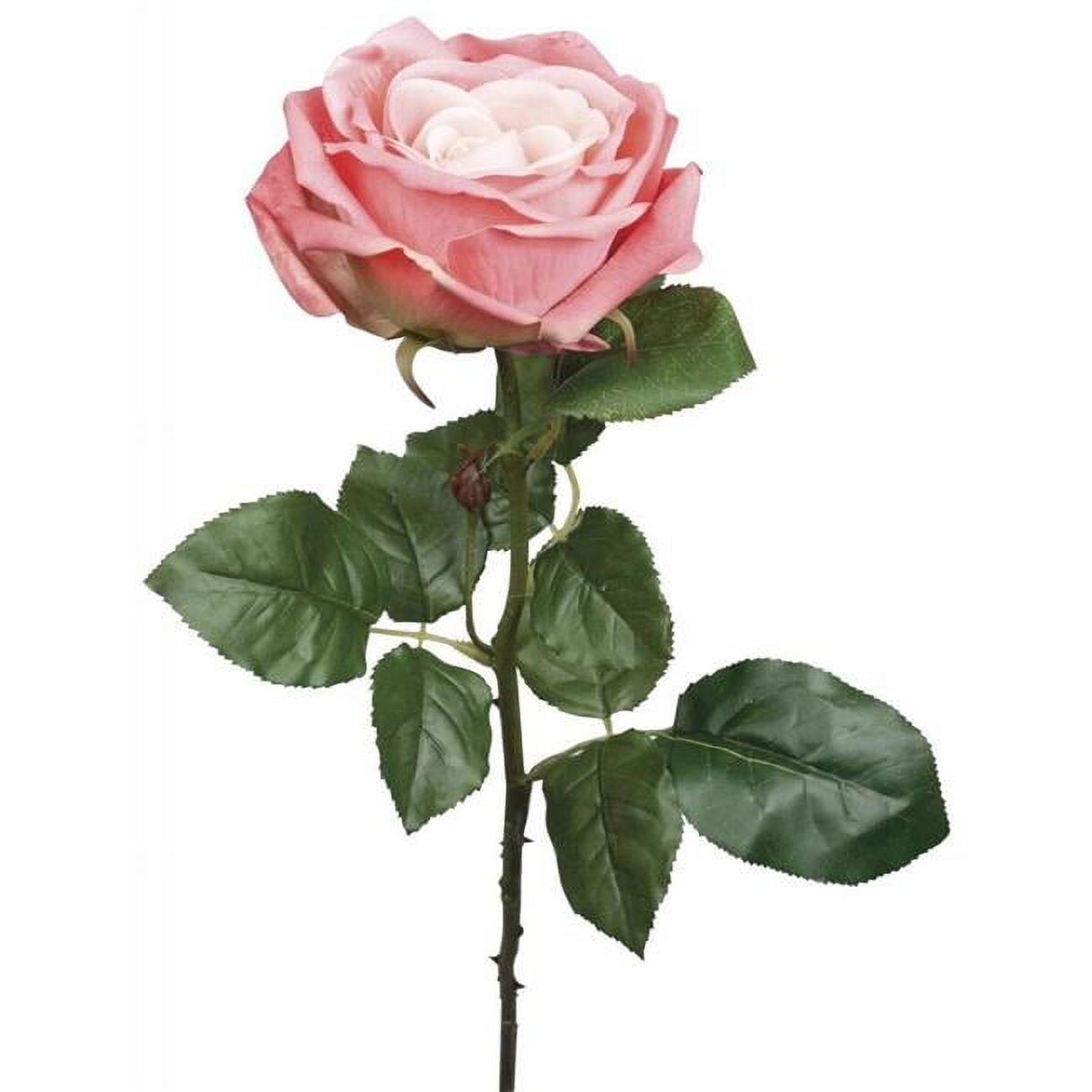 AI-FL3914PCR-Q04 Pretty Pink & White Charlotte Rose Artificial Flower ...