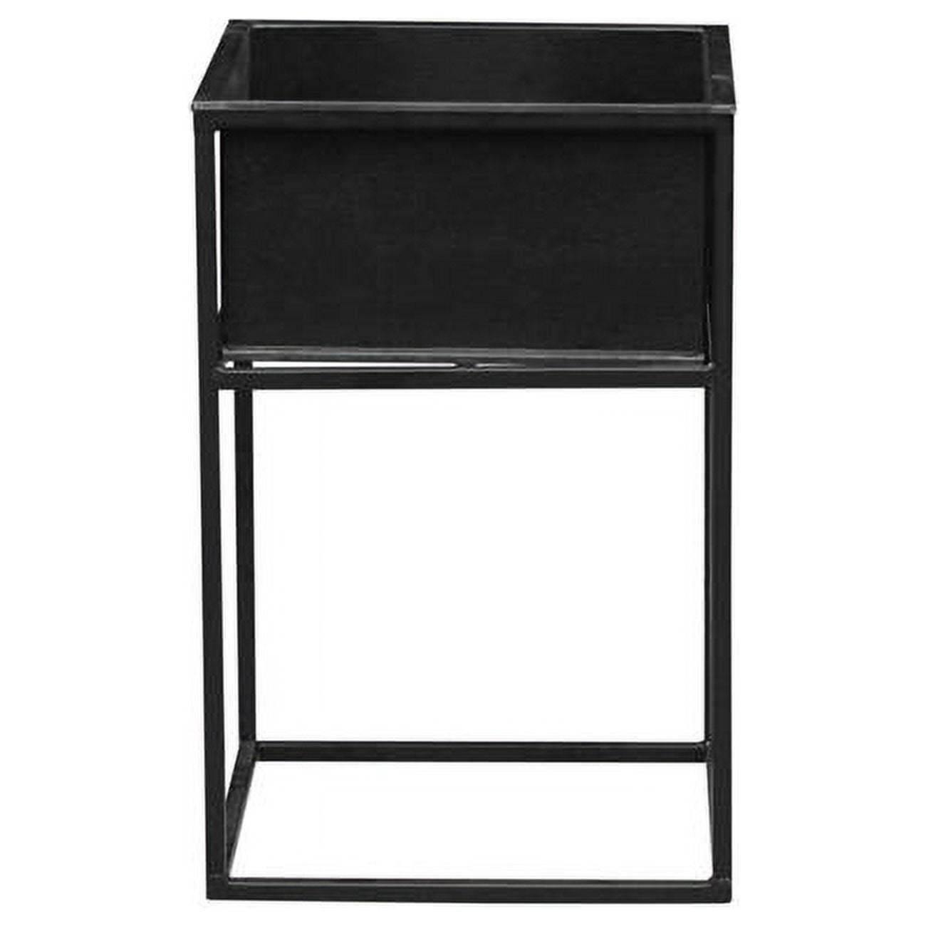 AI-GG9555-Q04 Matte Black Square Metal Plant Stand - Set of 4 - Walmart.com