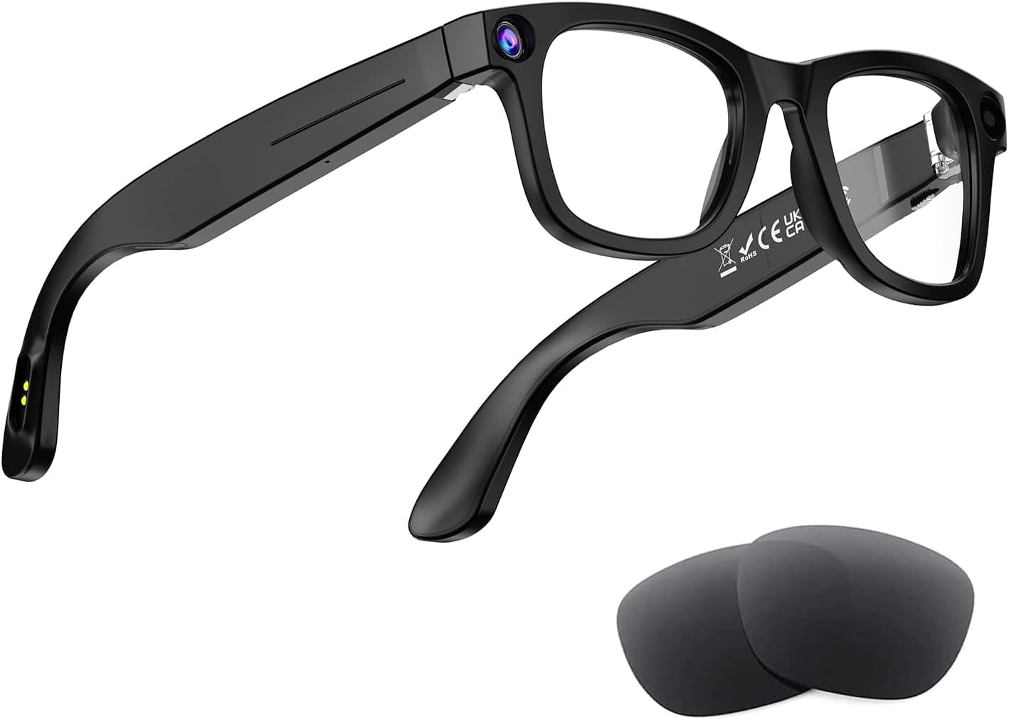 AI Glasses with Camera, 8MP Camera Glasses, 1080P Video Recording ...