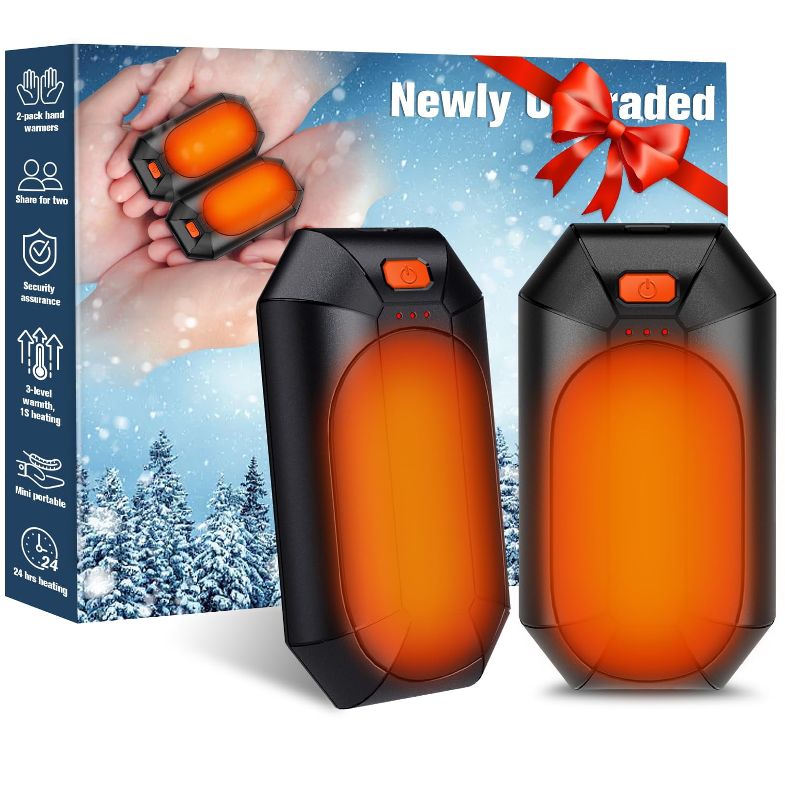 AI Hand Warmers Rechargeable 2 Pack, Portable Electric Rechargeable ...