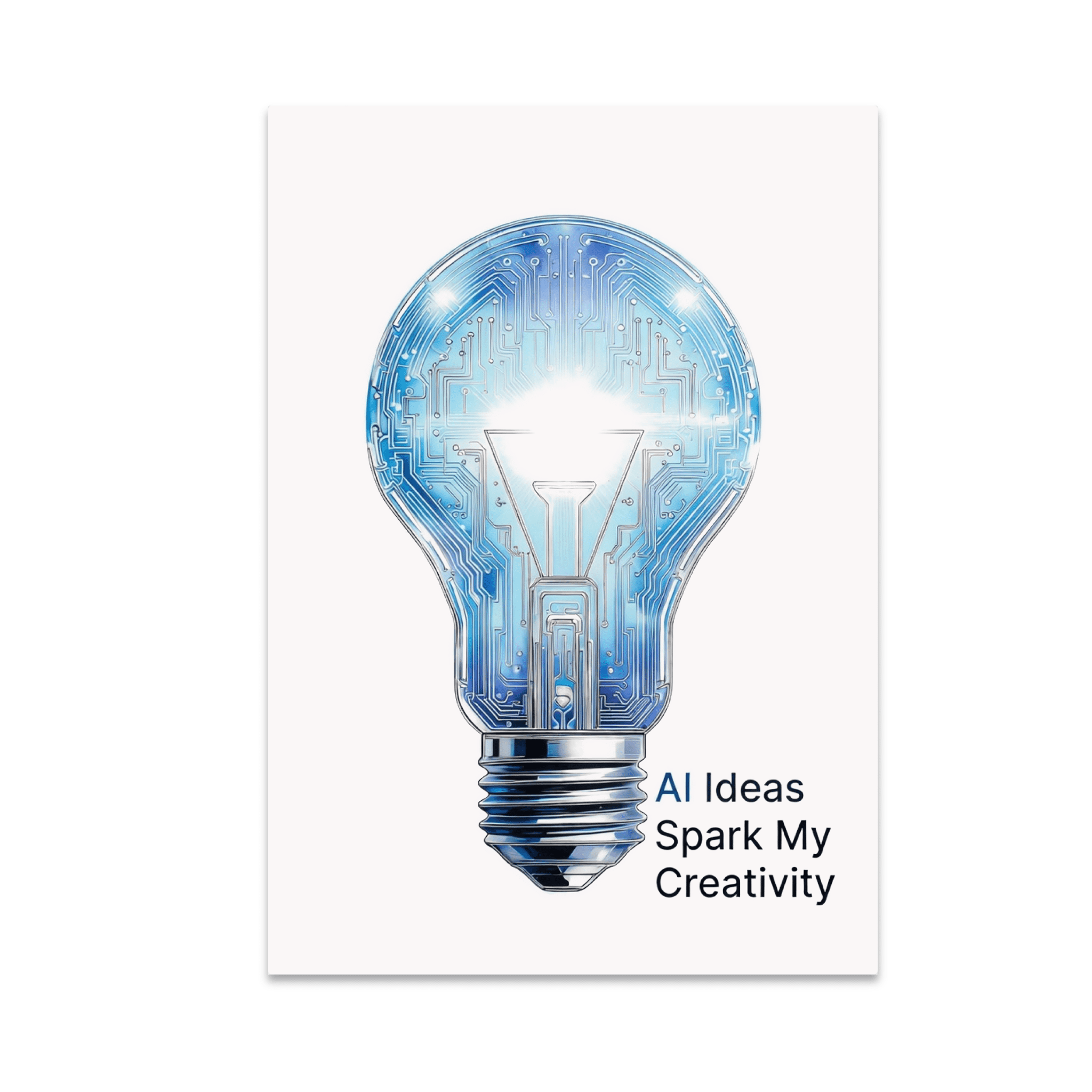 AI Ideas Spark My Creativity - Modern Decor Enthusiast - 13x19 Poster ...