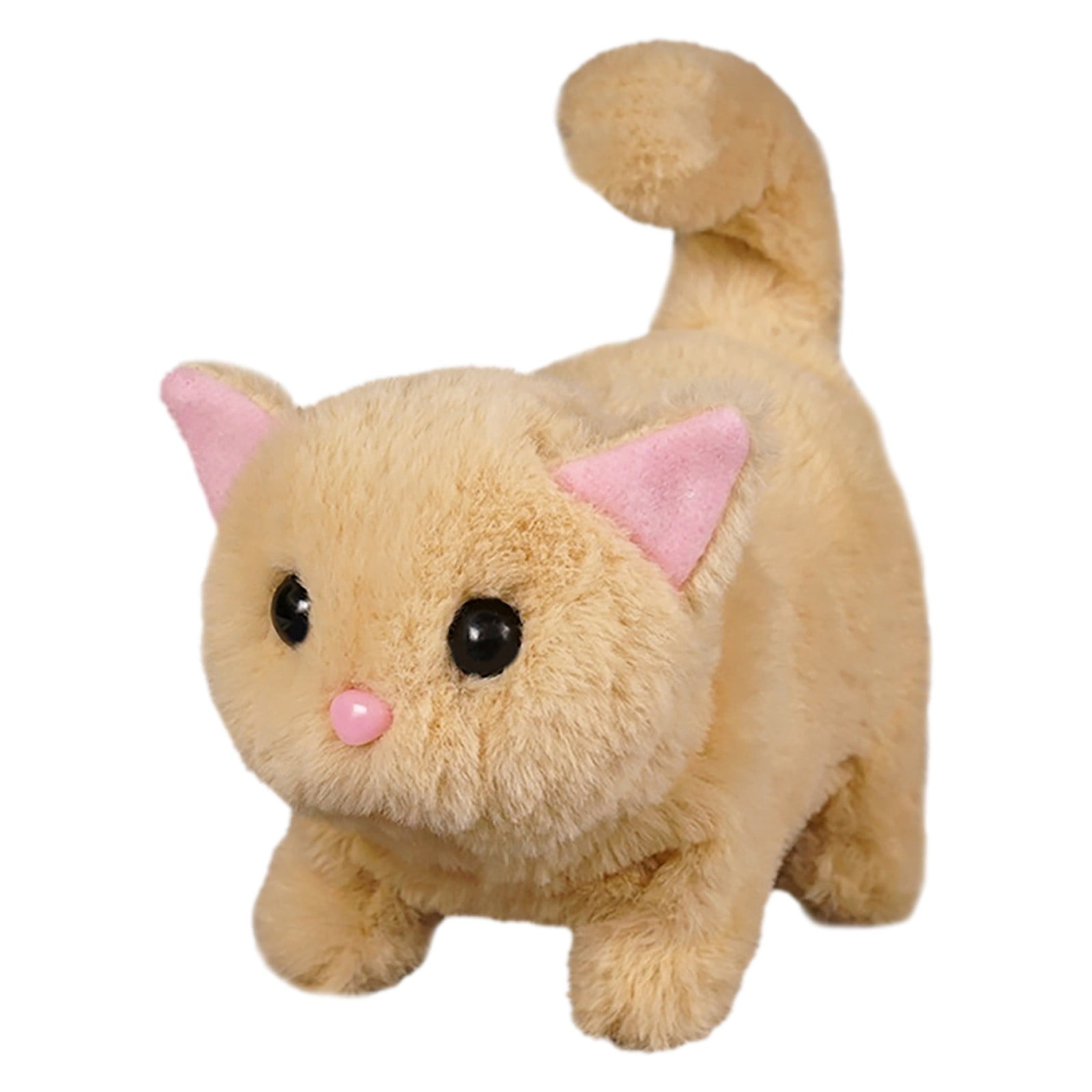 AI Interactive Robotic Cat Toy - Realistic Plush Stuffed Animal That ...