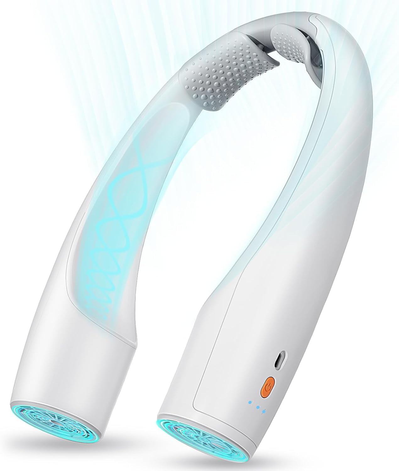 AI Neck Fan, 4 Speeds Adjustable Portable Personal Fan Rechargeable ...