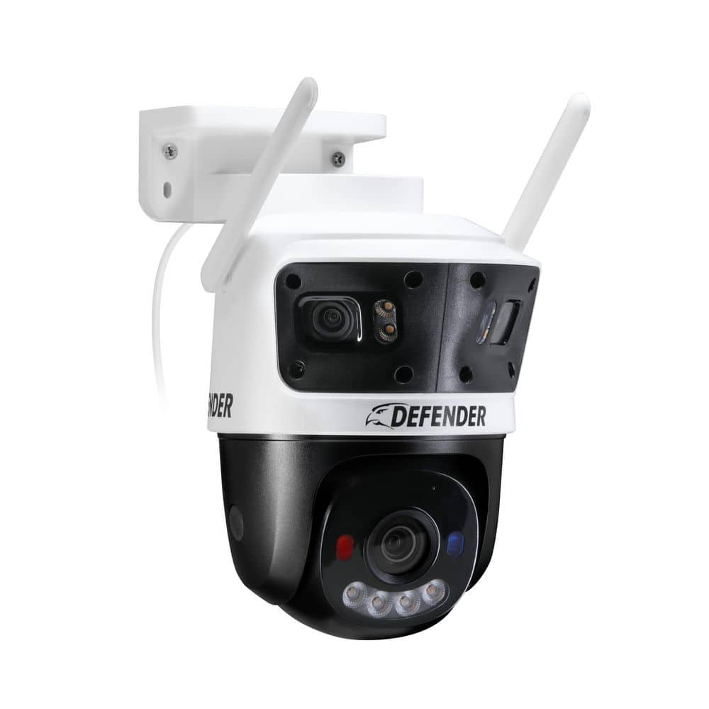 AI POWERED 3K+ Guard WIFI Tri-Lens PTZ Plug-In Security Camera ...