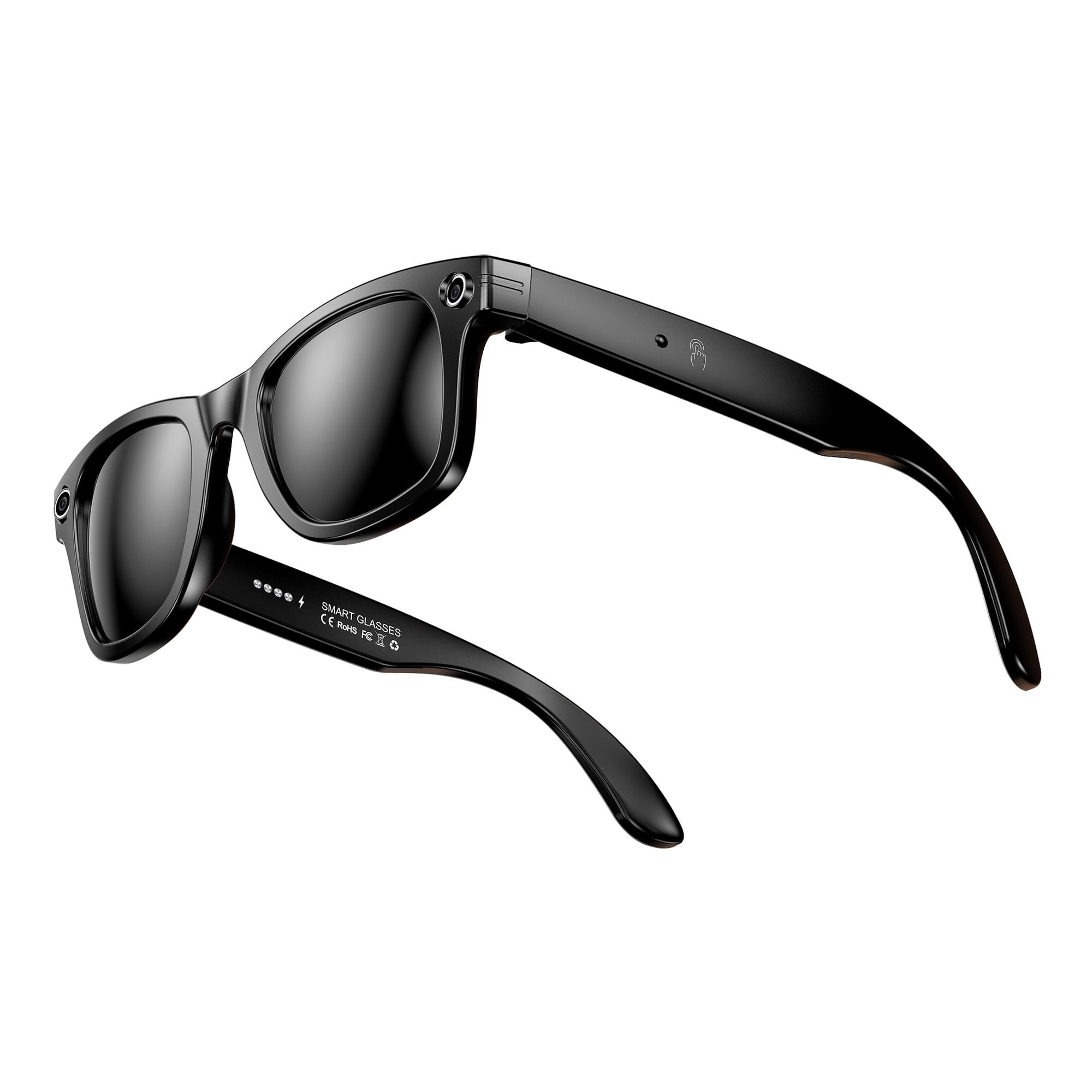 AI Photo Recognition HD 720P Outdoor Sports Camera Smart Glasses ...