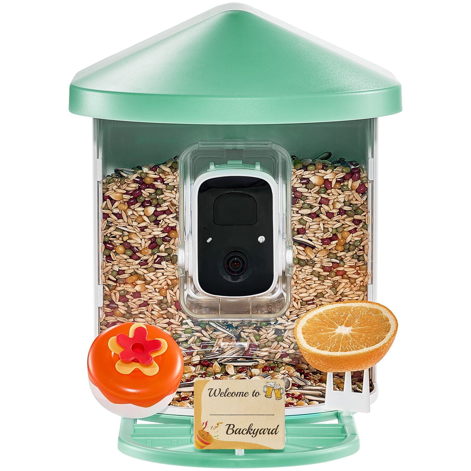 AI-Powered Bird Feeder with 2K Camera, Auto Species Recognition & Instant Capture - Perfect for ...