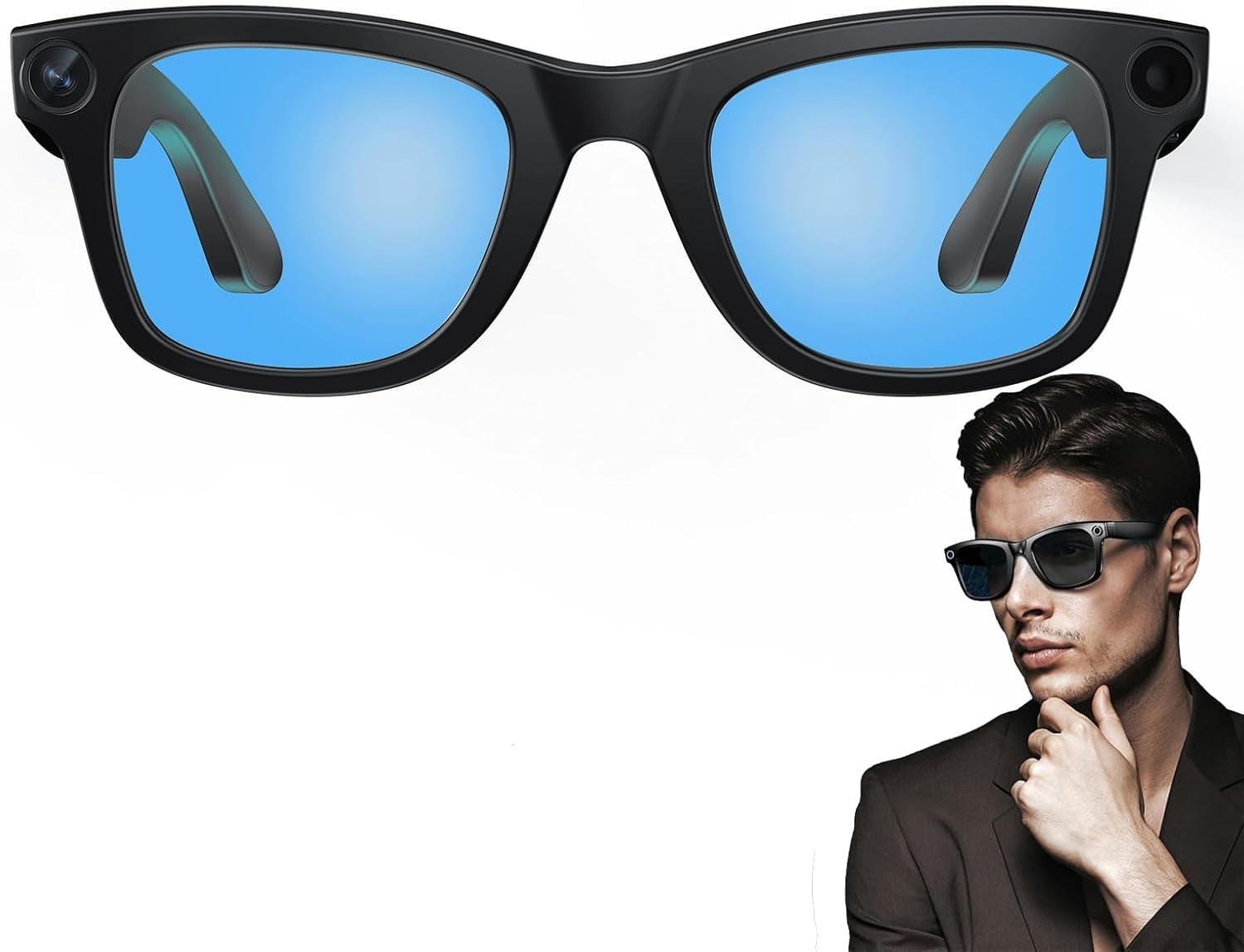AI Smart Glasses, 800W Camera & 1080P Video, Smart Glasses with Camera ...
