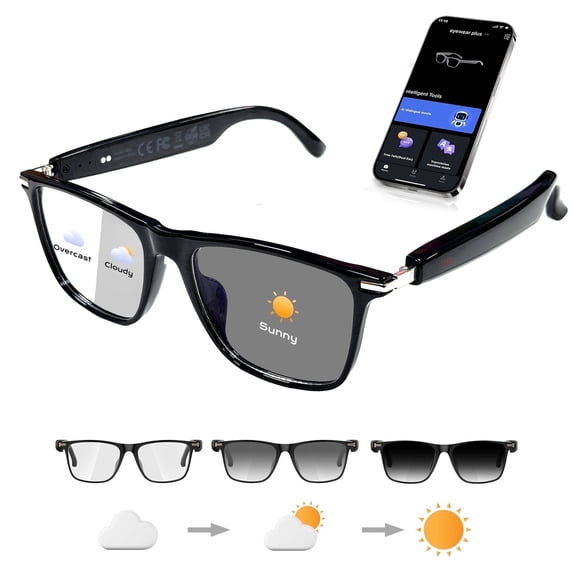 OICIIDO AI Smart Glasses R1 Gemini-2.5 Bluetooth Glasses with Color ...