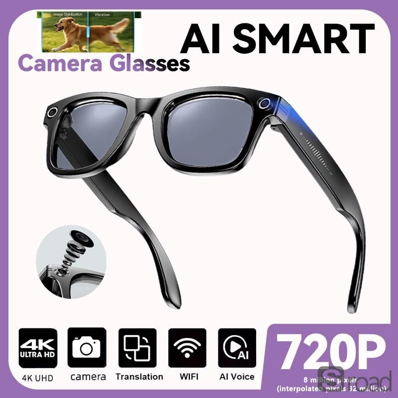 AI Smart Glasses With Camera, Hands-Free Video Recording, Real-Time 100 ...