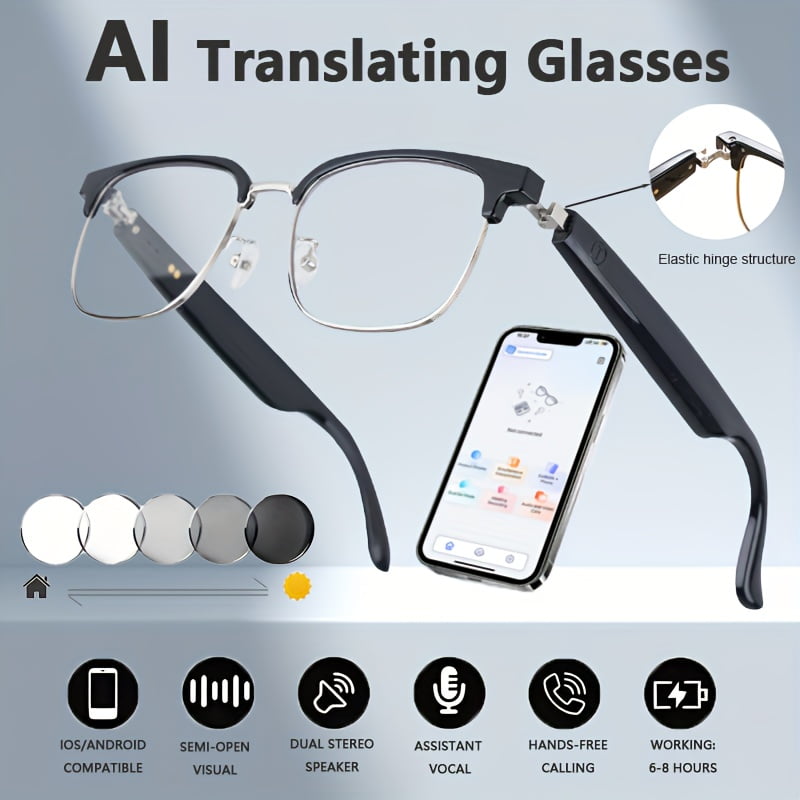 AI Smart Translation Glasses - Real-time Face-to-face Translation ...