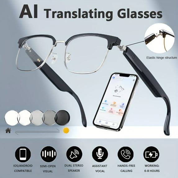 AI Smart Translation Glasses - Real-time Face-to-face Translation ...