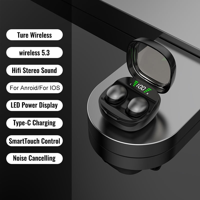 AI Touch Control Mini13 wireless BTV5.3 headset small earbuds sleep ...