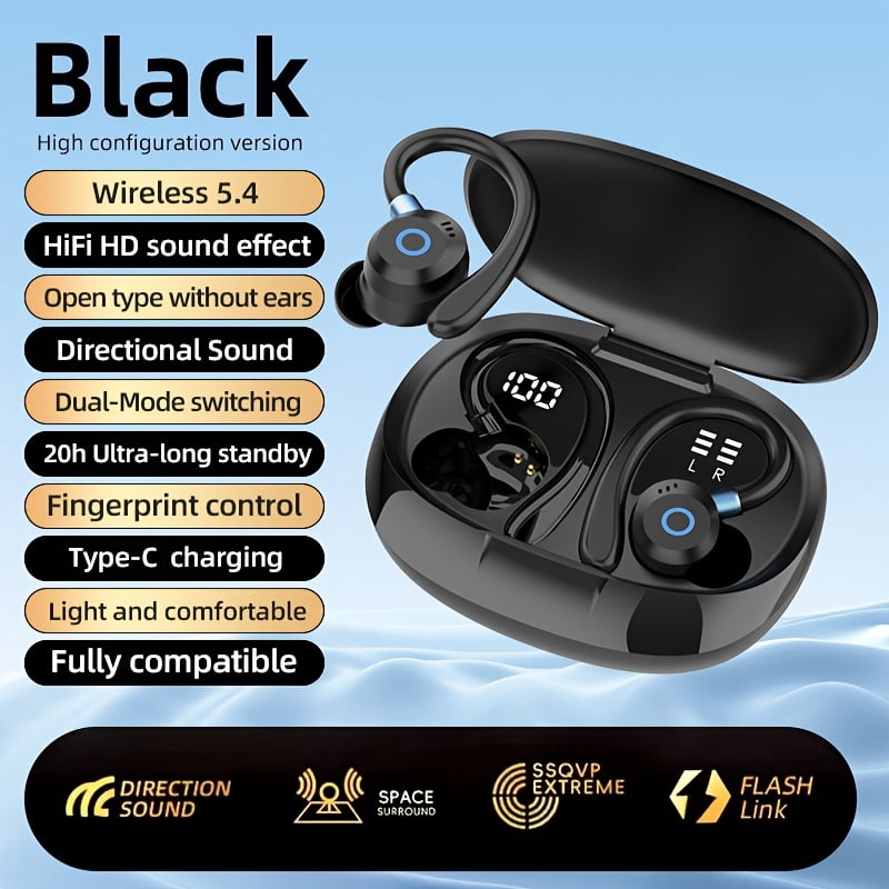AI Translation: Bluetooth 5.4 Earbuds - HD Noise Cancelling Calls ...