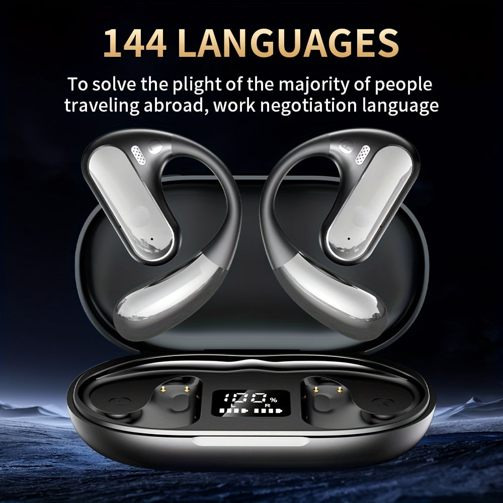 "AI Translation Earbuds - 144 Language Real-Time Translator, 6-Mic ...