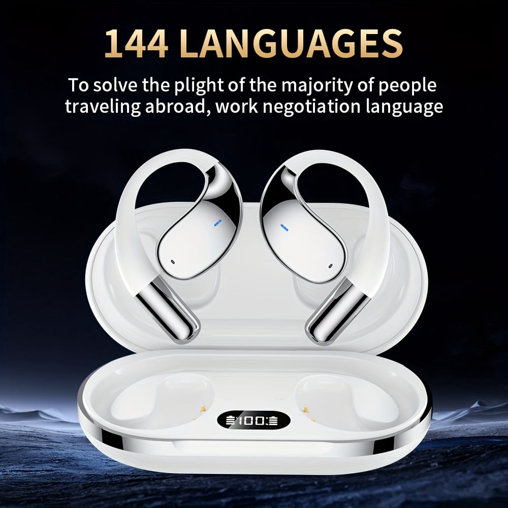 Wireless Bone Conduction Headset with AI Real-Time Translation 144 ...
