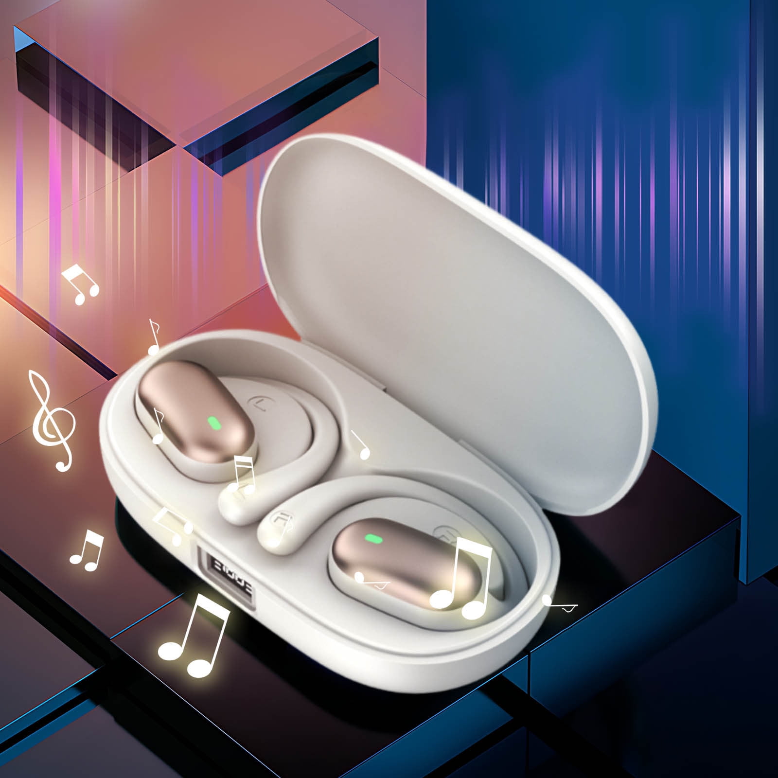 AI Translator Earbuds, Adjustable Language Translator Earphone 3-In-1 Real-Time Translation ...