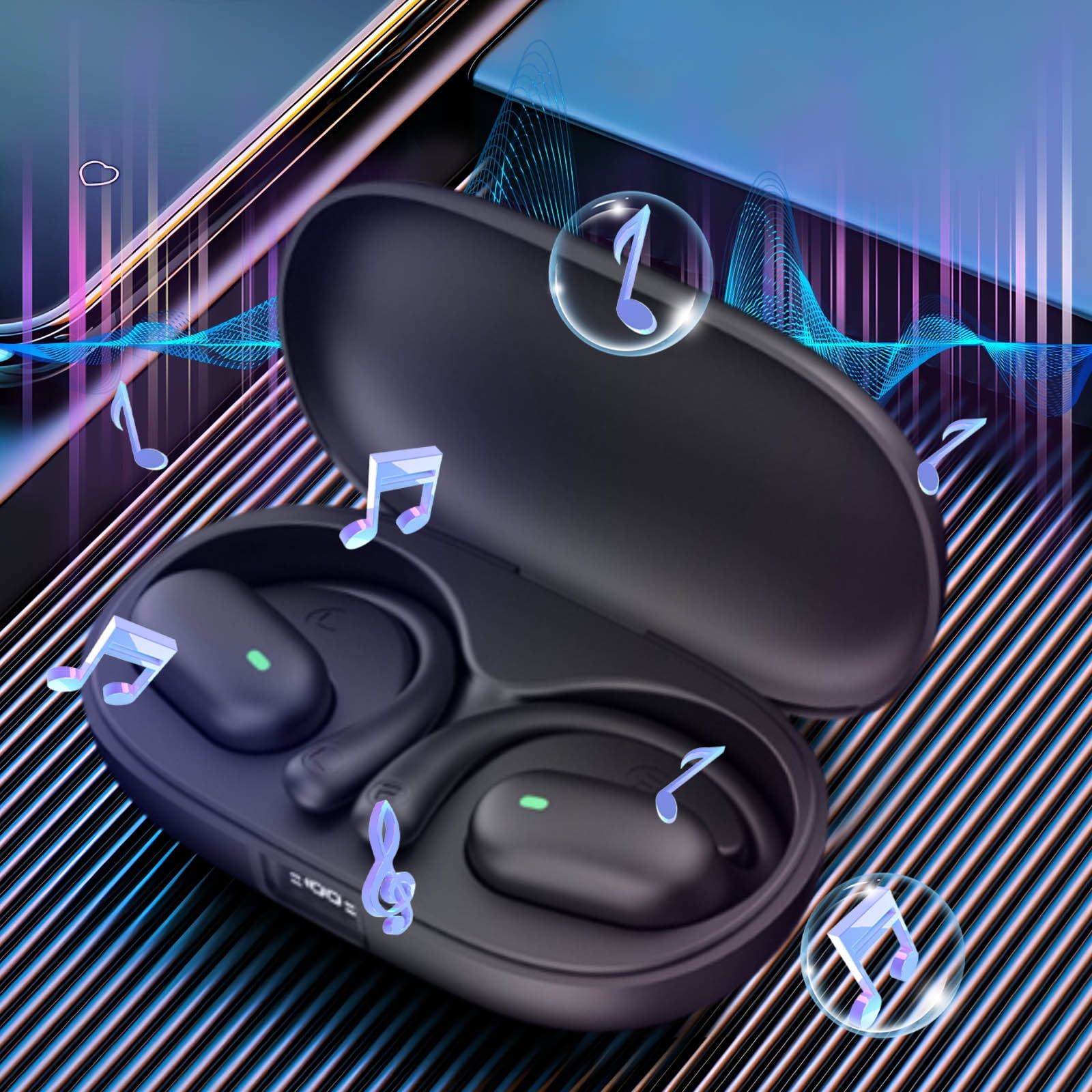 AI Translator Earbuds, Adjustable Language Translator Earphone 3-in-1 ...