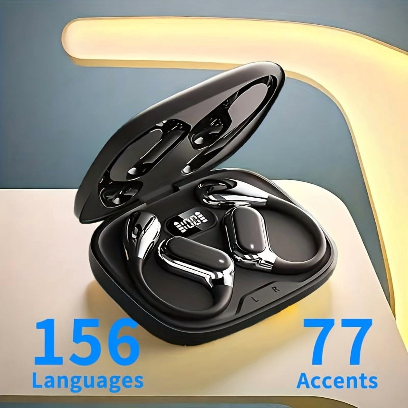 AI Translator Earbuds, Wireless Earphones with Intelligent Digital ...