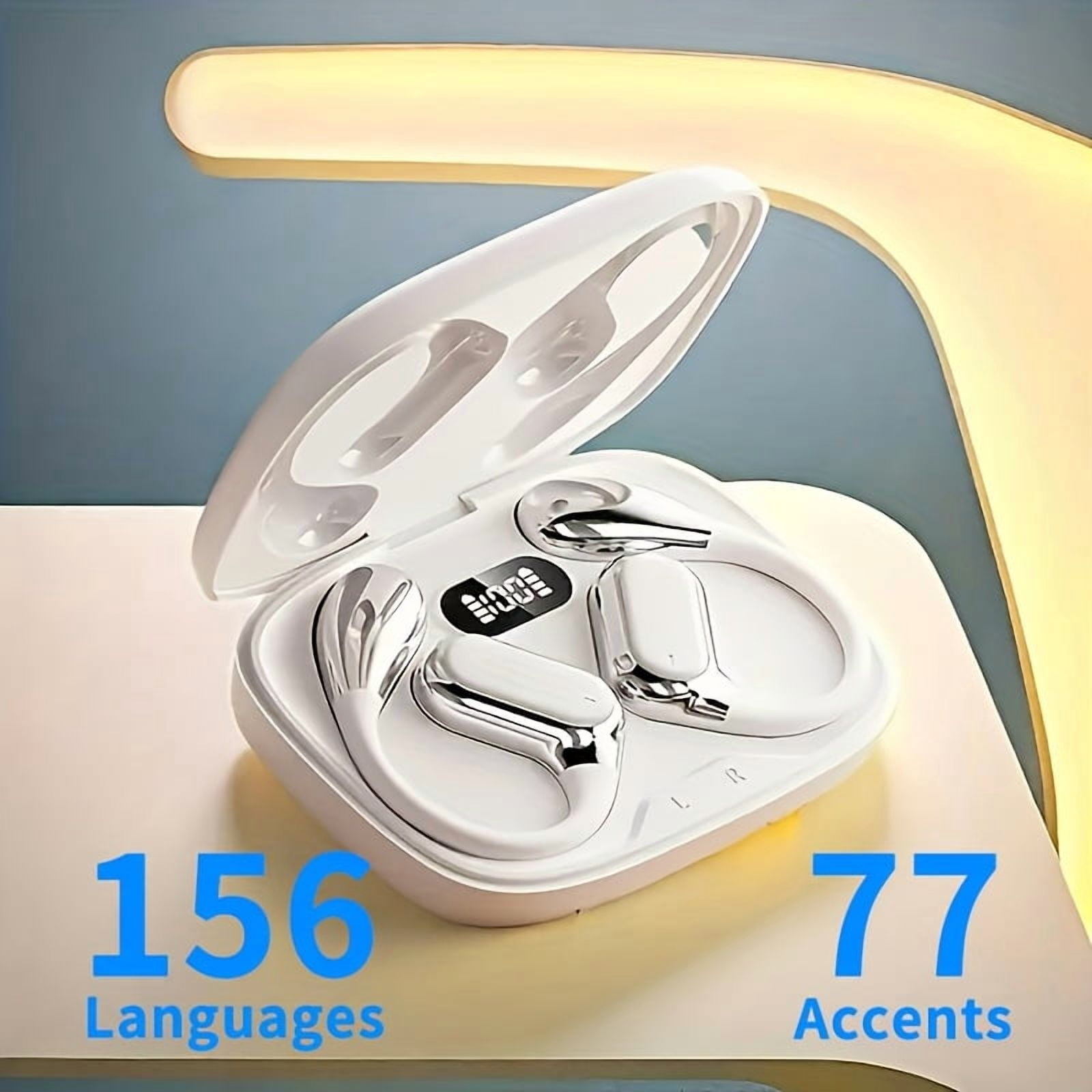 AI Translator Earbuds, Wireless Earphones with Intelligent Digital ...