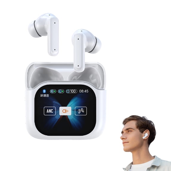 AI Translator Earbuds with Smart Display, Languages Wireless ...