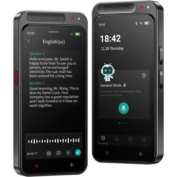 AI Voice Recorder, Digital Voice Recorder with Transcription ...