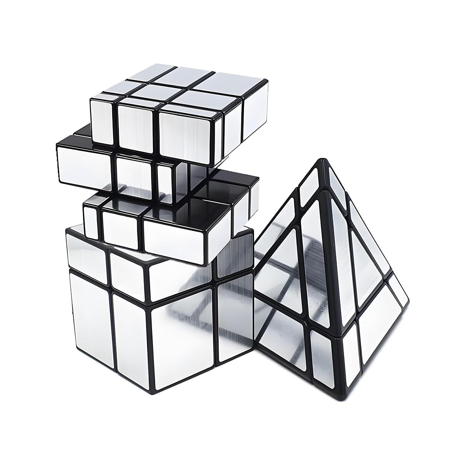 AI-YUN Speed Cube Set OIF8 of 3 Pack, Mirror Cube Set of 2x2 3x3 Mirror ...