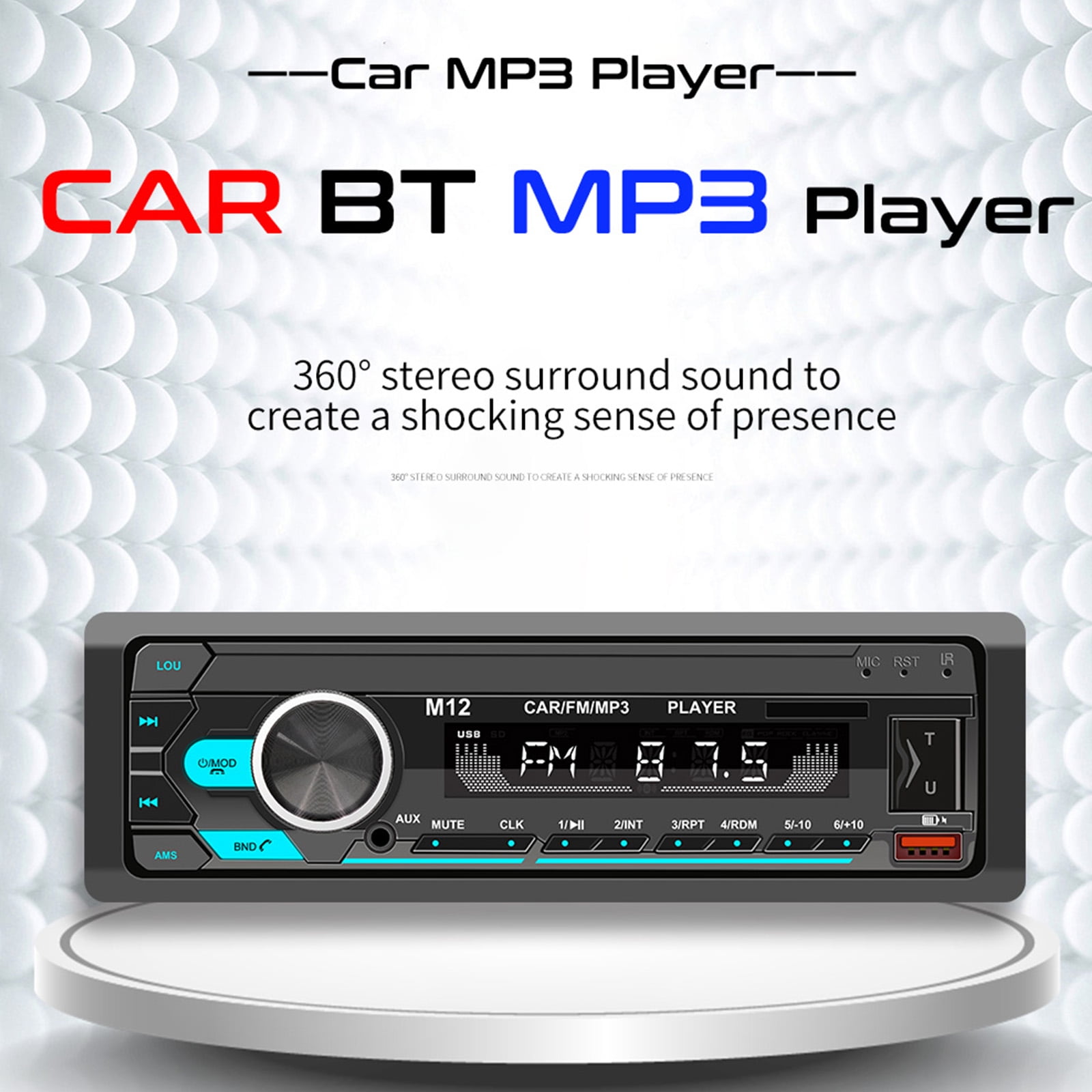AI smart Bluetooth Stereo Radio FM Car MP3 Player Positioning to Find a ...
