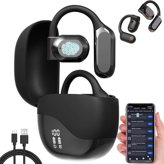 AI smart Translation Earbuds - Wireless 2 Way Real Time Interpretation ...