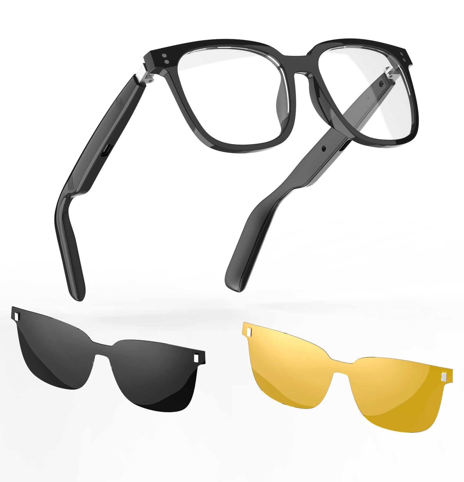 AI translation glasses with real-time translation in multiple languages ...