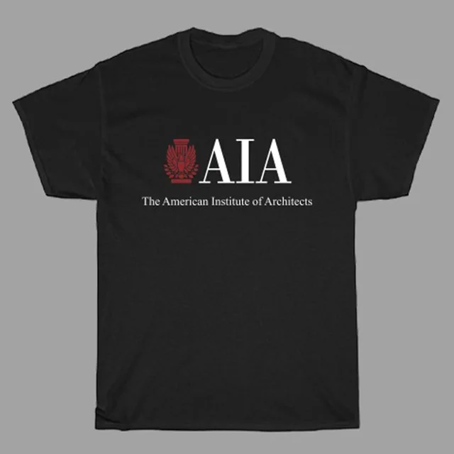 AIA American Institute Of Architects Men's Black Size S to 5XL ...