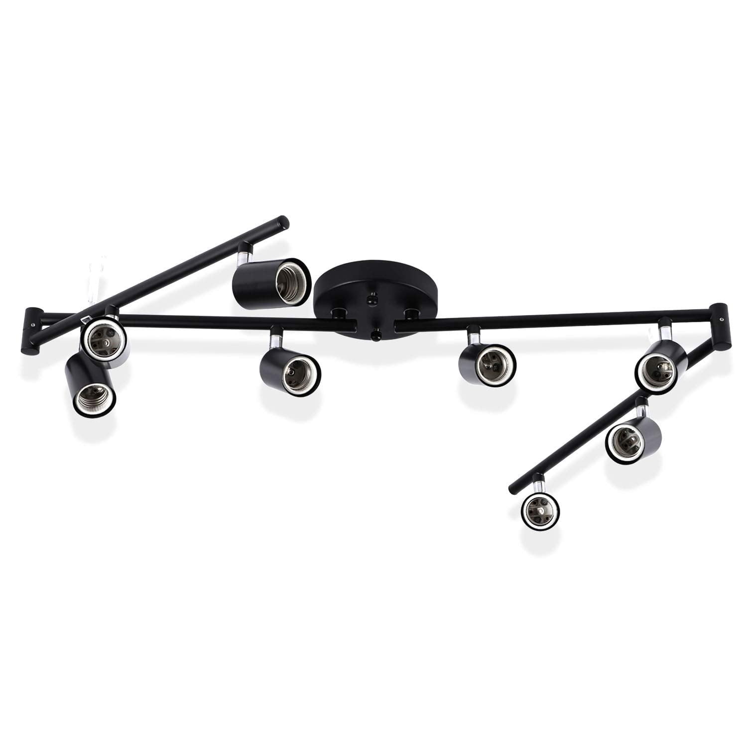 AIBOO 8 Heads Foldable Track Lighting Kit, Flex Track Ceiling Light ...
