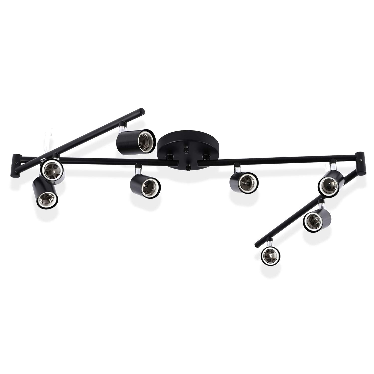 AIBOO 8 Heads Foldable Track Lighting Kit, Flex Track Ceiling Light ...