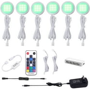 12V Under Cabinet Light LED Puck Lights Wireless Downlight Spotlights ...