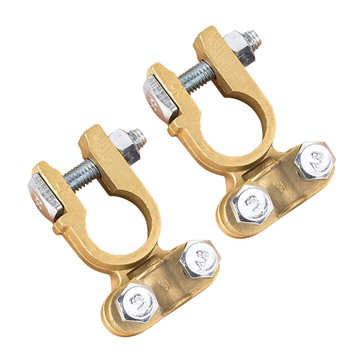 AICEL Brass Battery Terminals Connectors Clamps, Top Post Battery ...