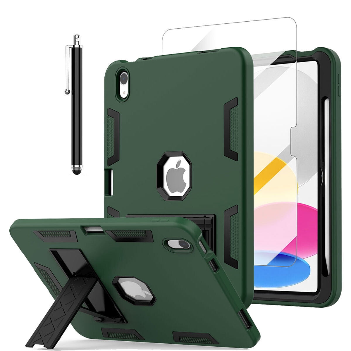 AICase Shockproof Rugged iPad (A16) Case 11-inch 2025 Heavy Duty ...