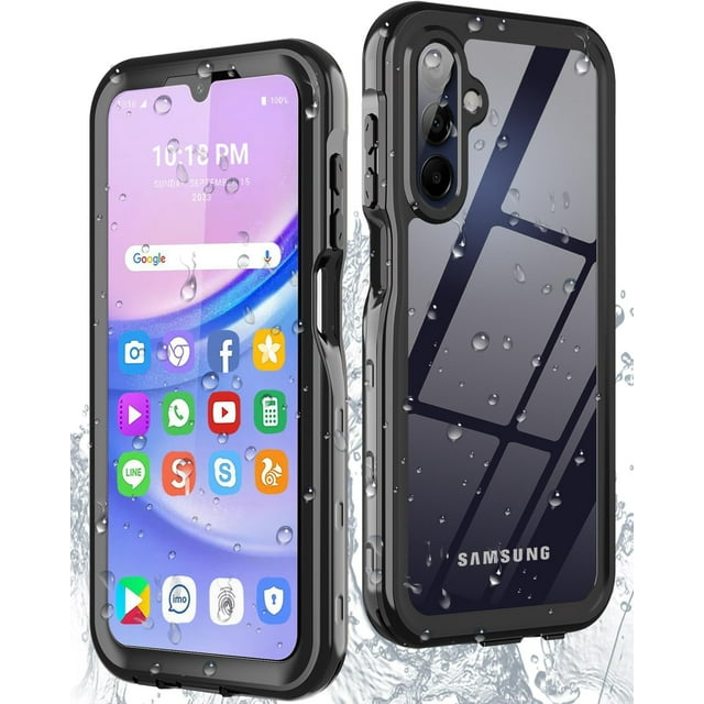 AICase For Samsung Galaxy A15 5G Waterproof Case with Screen Protector Shockproof Heavy Duty ...