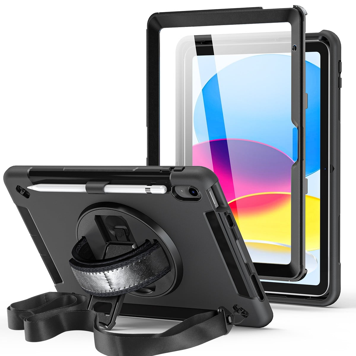 AICase Heavy Duty Case for Apple iPad 11th(A16) 2025, 3-Layer Rugged ...
