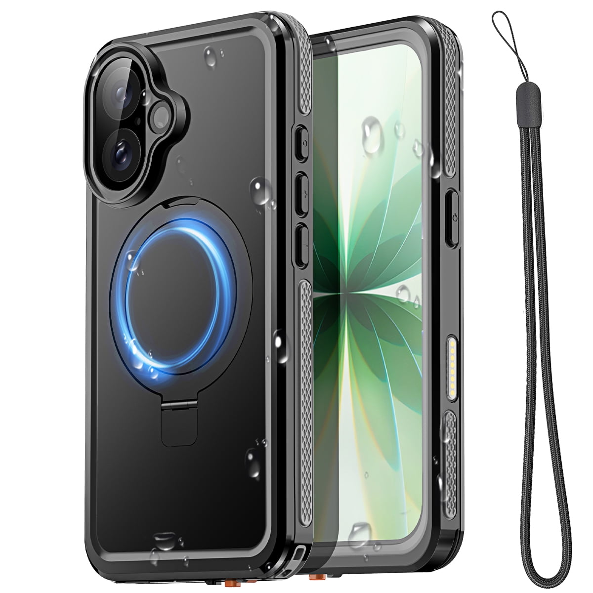 AICase Magnetic for iPhone 17 Case Waterproof, Built in Screen ...
