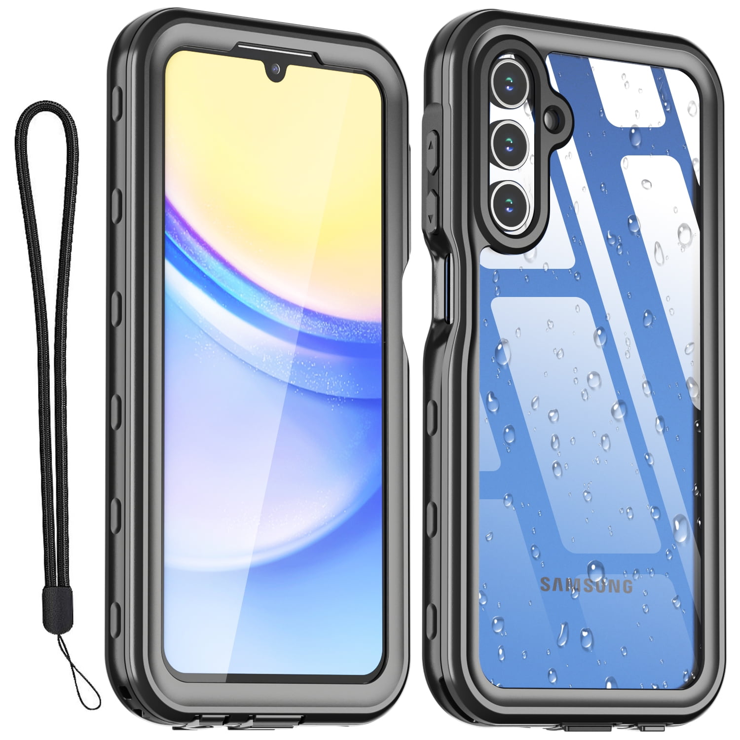 AICase Waterproof Case For Samsung Galaxy 15 5G/Galaxy A55/A54 5G/A34 5G/A22 5G/A13 5G/A03s ...