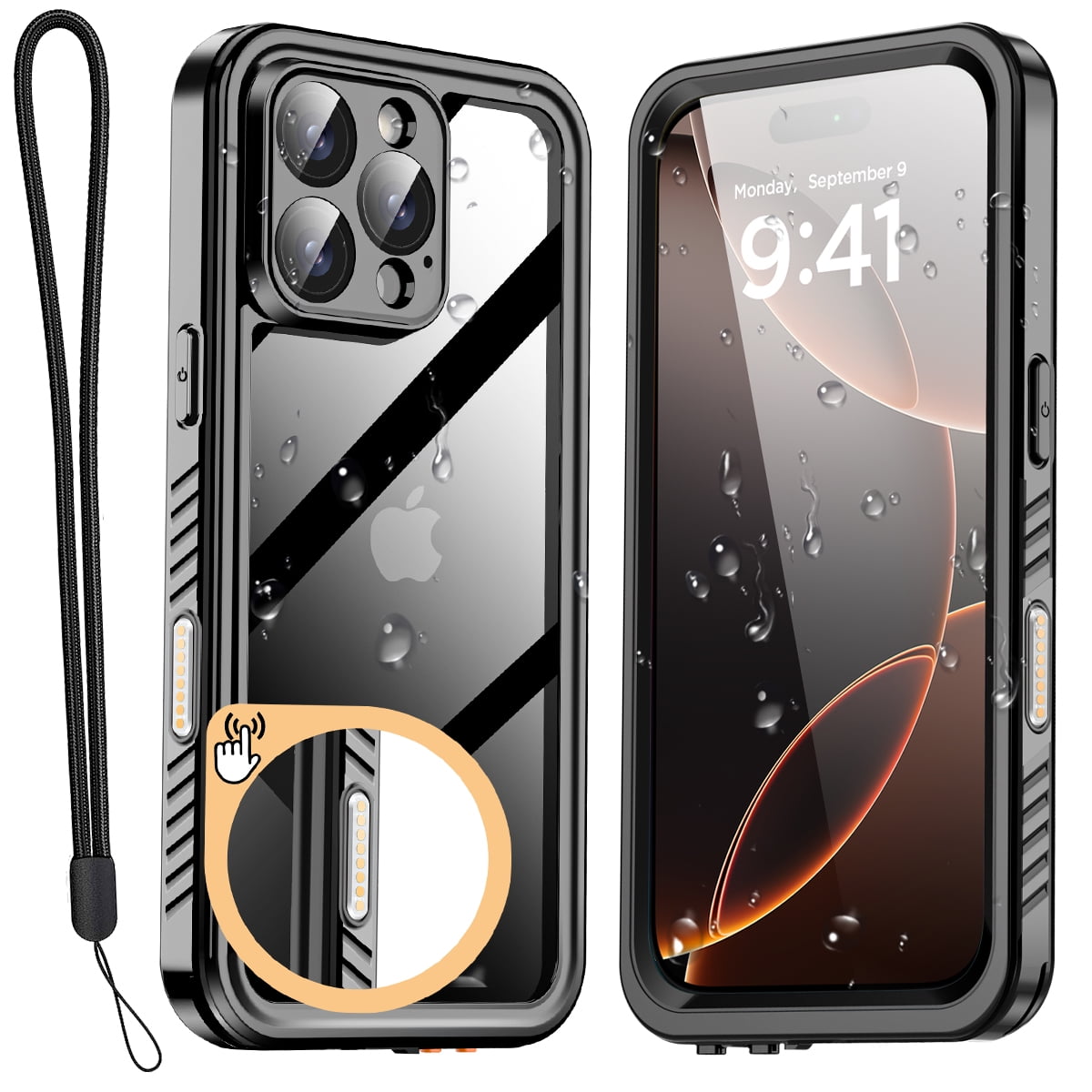 AICase Waterproof Case For iPhone 16 Pro Max Case Shockproof Case ...