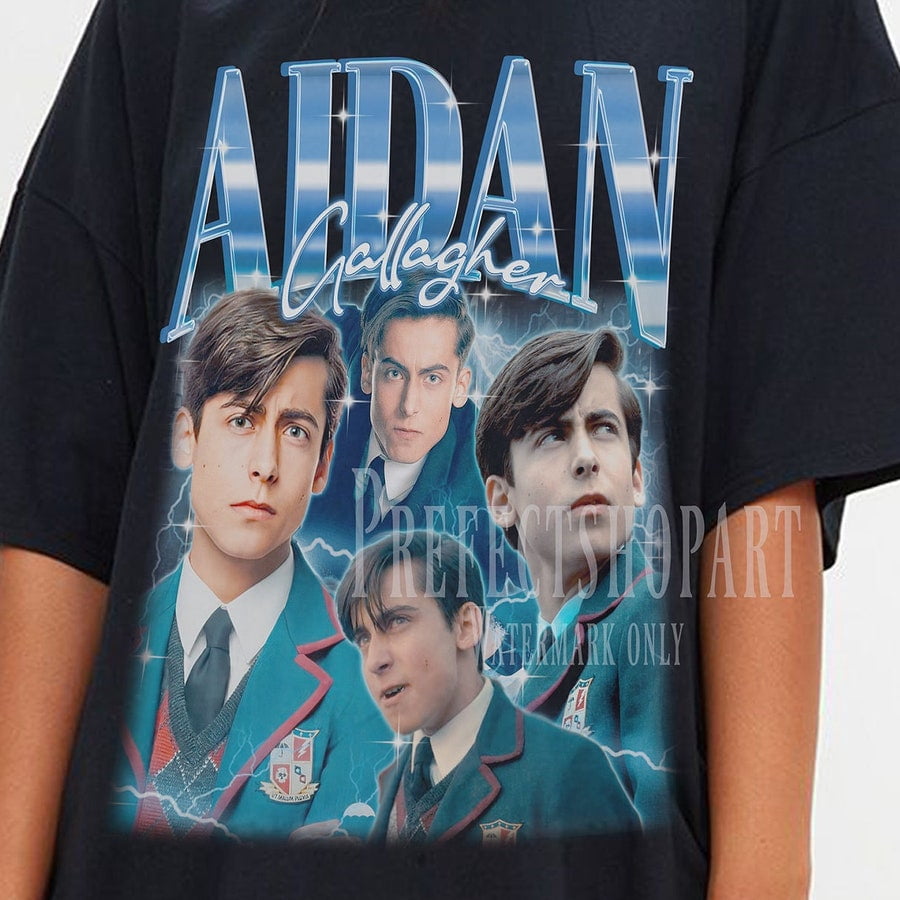 AIDAN GALLAGHER Shirt, Aidan Gallagher Homage T-Shirt, Aidan Gallagher ...
