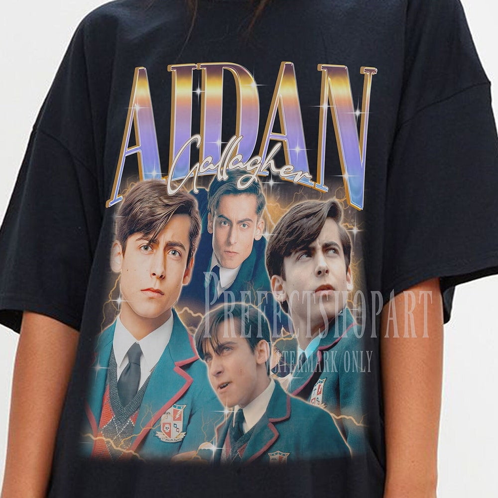 AIDAN GALLAGHER Shirt, Aidan Gallagher Homage T-Shirt, Aidan Gallagher ... AIDAN GALLAGHER Shirt, Aidan Gallagher Homage T-Shirt, Aidan Gallagher ...